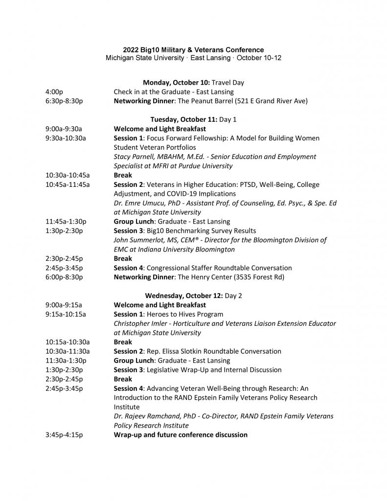 Conference Details | Center for Veterans and Military-Affiliated Students